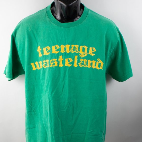 Aaa | Shirts | Aaa Teenage Wasteland Mens Large Tshirt Green | Poshmark
